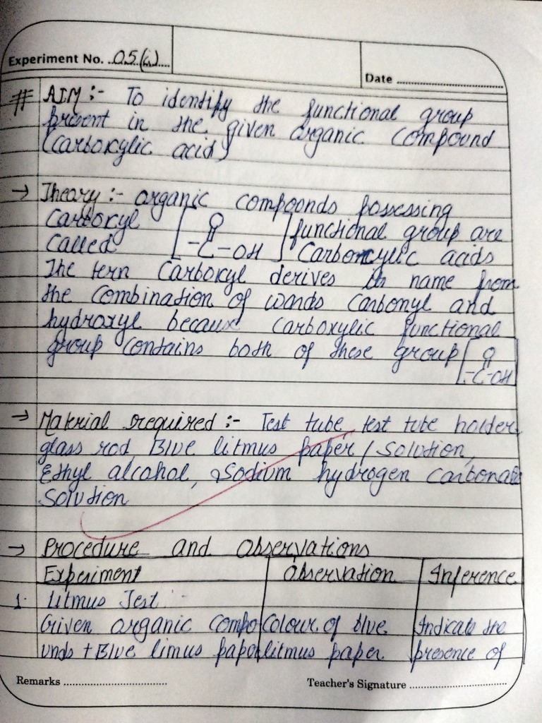 Chemistry Class 12 Practical Part 2 | PDF