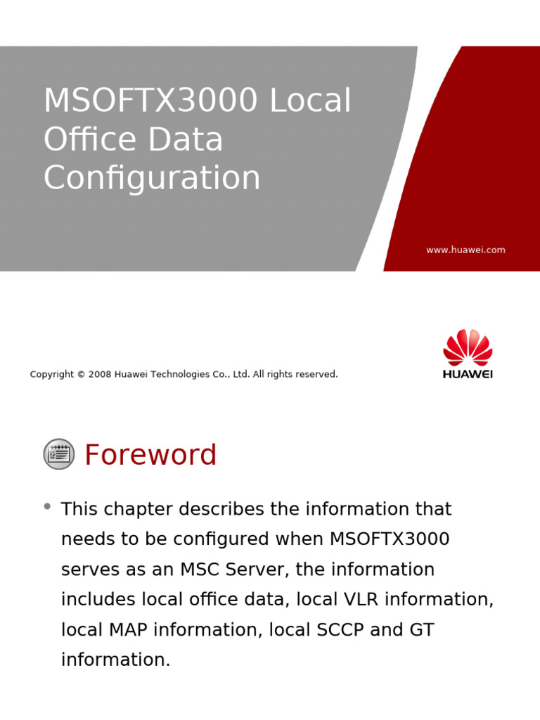 OWG006203 MSOFTX3000 Local Office Data Configuration ISSUE 2.0 | PDF | Computer Science ...
