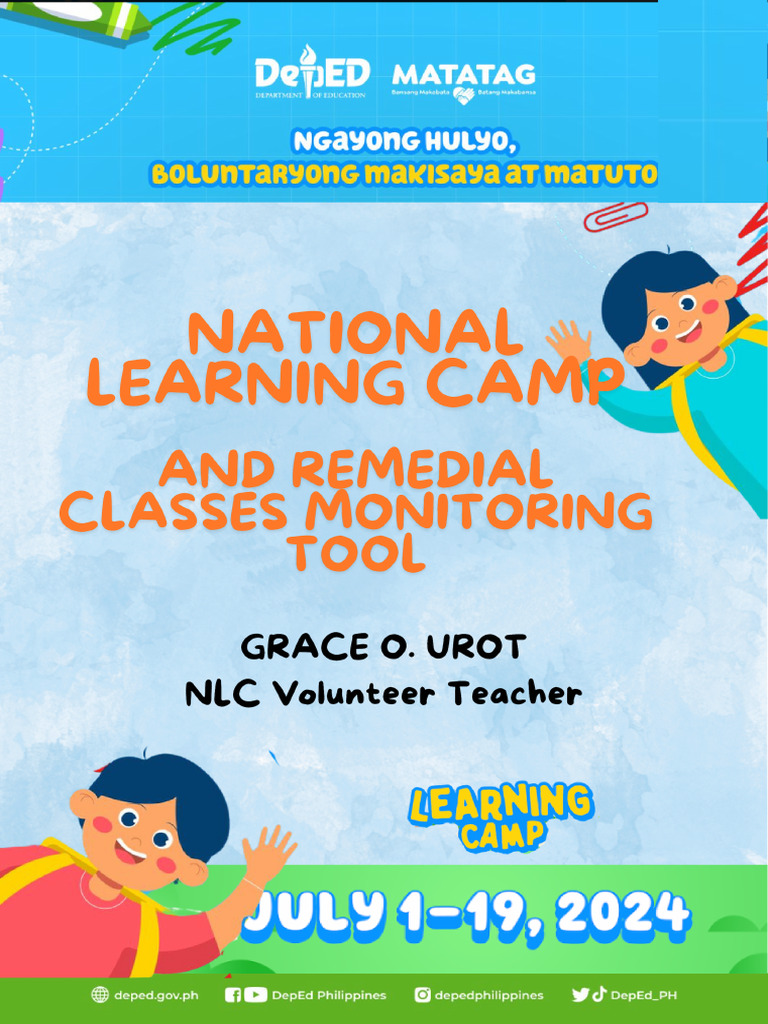 National Learning Camp Tool | PDF