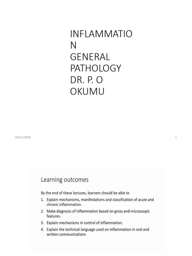 Inflammation Pathology Overview | PDF | Inflammation | Antigen