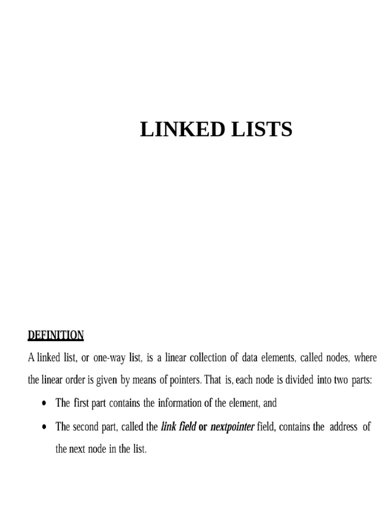 Linked List | PDF Linked List | PDF