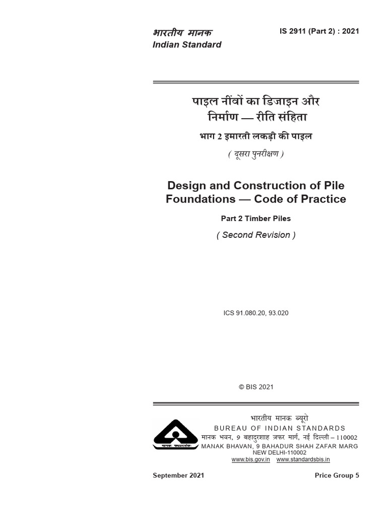 Timber Pile Design & Construction Guide | PDF | Deep Foundation | Structural Load