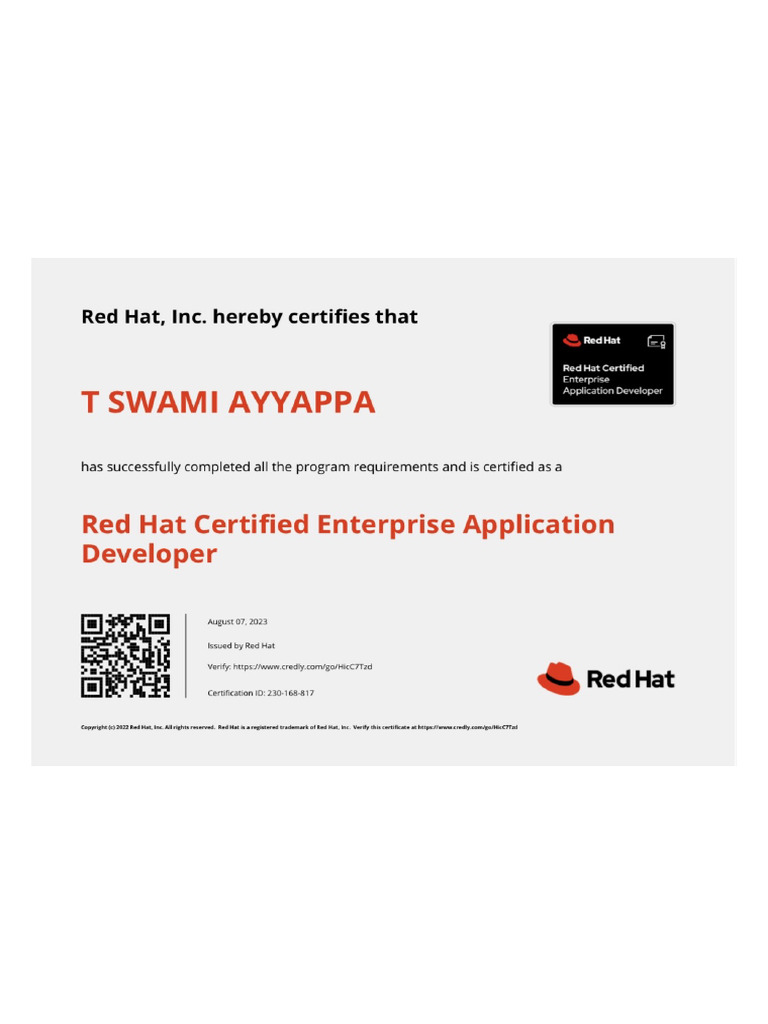 Certifications | PDF