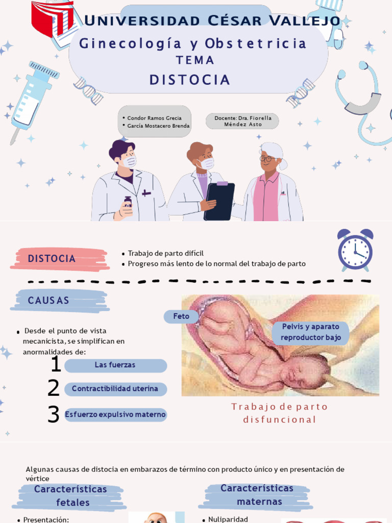Distocia: Causas y Clasificación en Parto | PDF | Pelvis | Parto