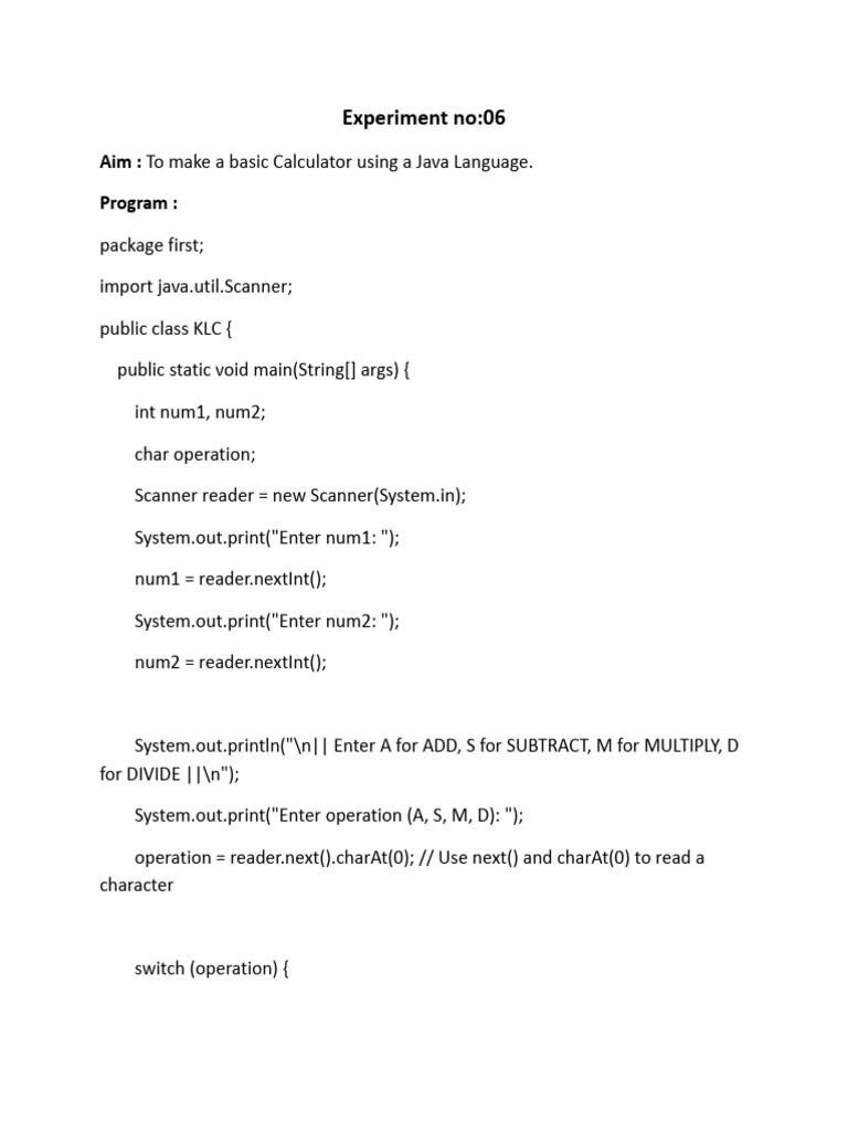 java 06 mrunal.rtf | PDF