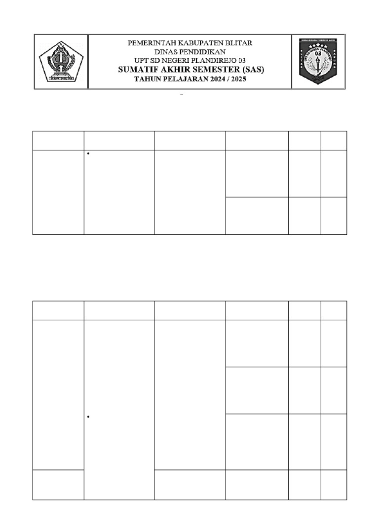 Kisi Soal ASAS Ganjil PJOK kelas 2 | PDF