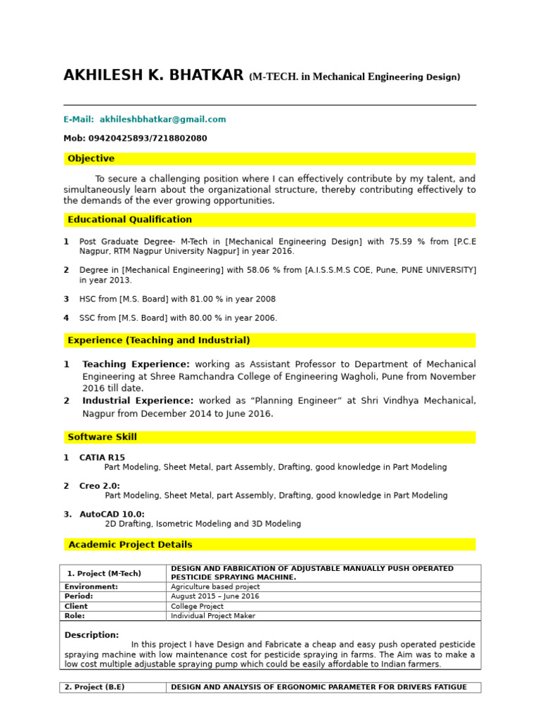 Akb M-tech Resume | PDF | Car | Motorsport