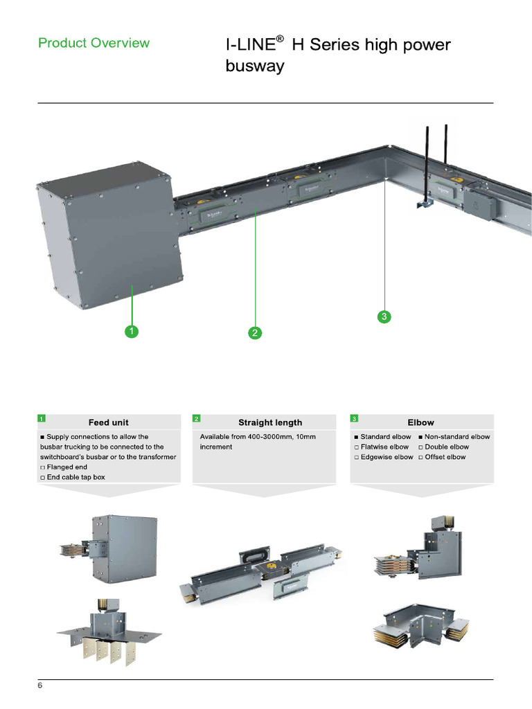 1000A Busways - I LINE H CFH Data Sheets | PDF