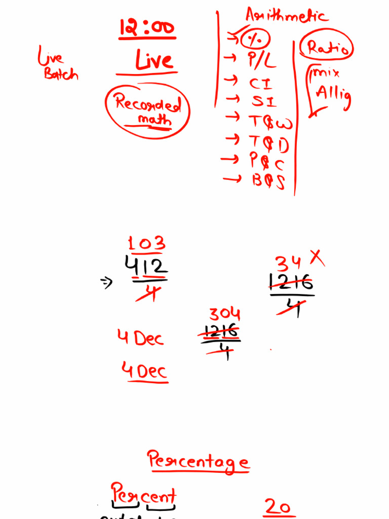 Percentage Basic | PDF