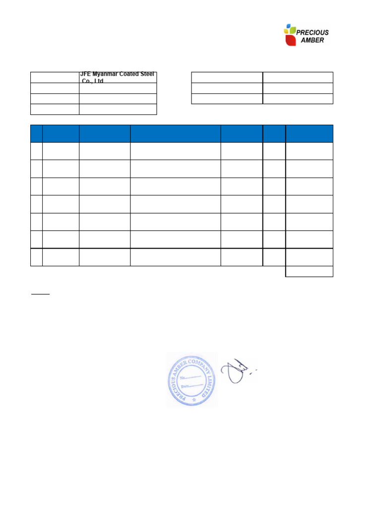 Quotation 01210 JFE Callibration | PDF | Myanmar | Metrology