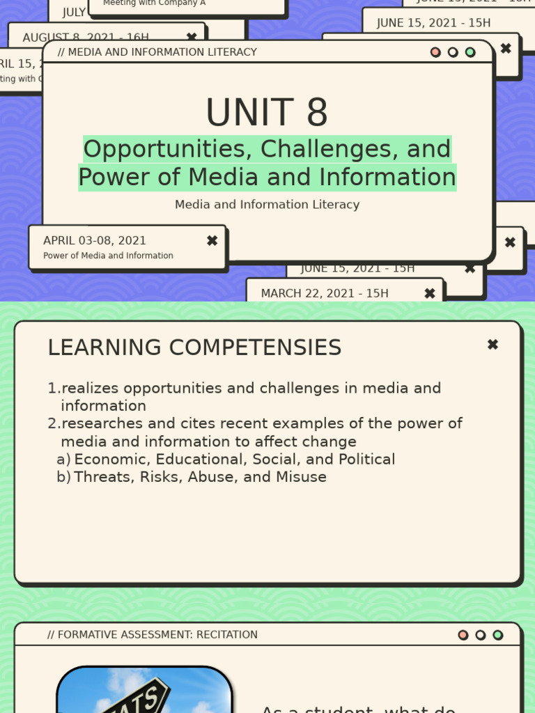 Lesson 8 Opportunities Challenges Power Mil | PDF | Copyright ...