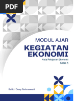 Modul Ajar Ekonomi Kelas X (Kebutuhan Manusia) | PDF