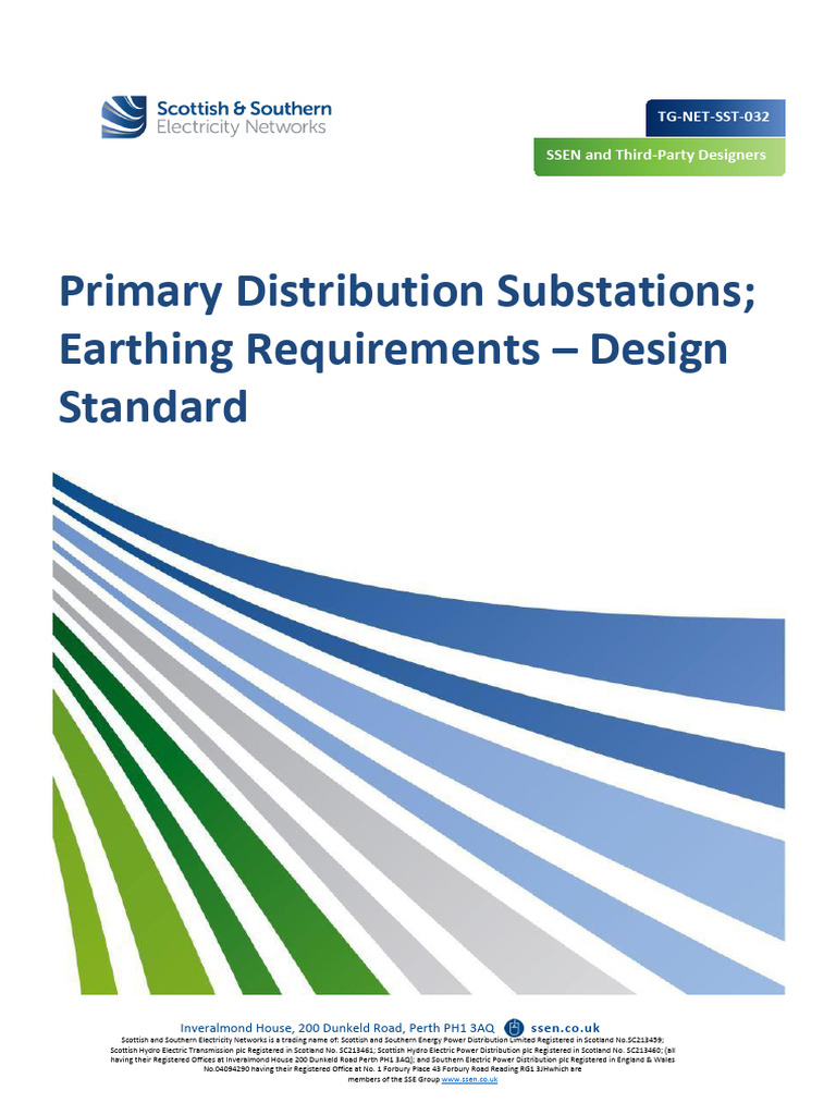 Substation Earthing Design Standard | PDF | Electrical Substation ...
