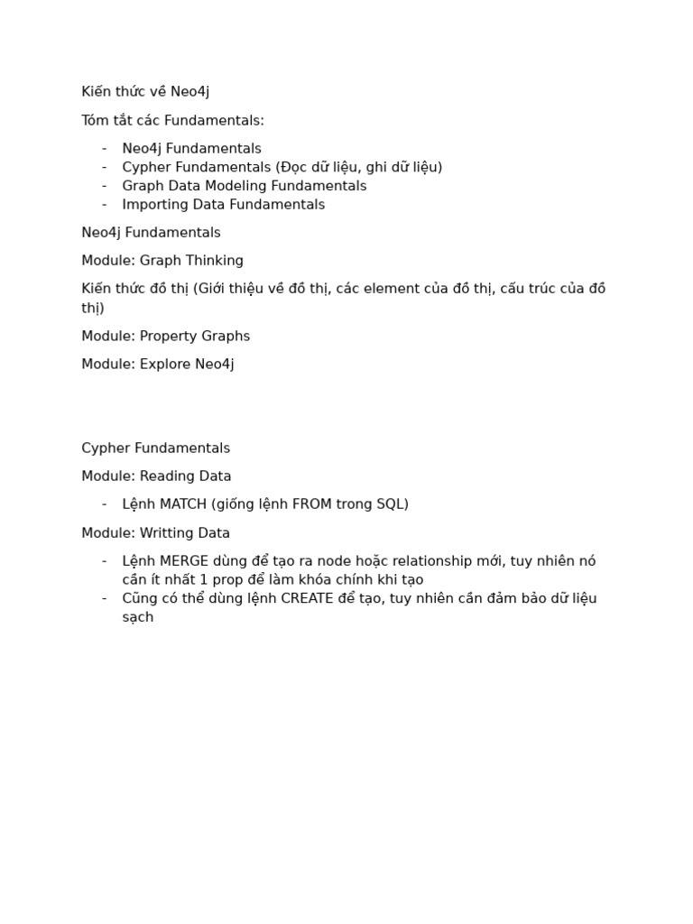 Kiến Thức Về Neo4j | PDF