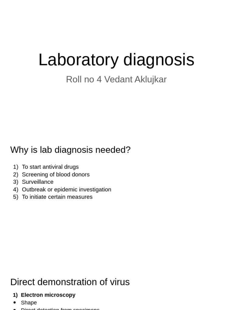 Lab Diagnosis of Virus | PDF