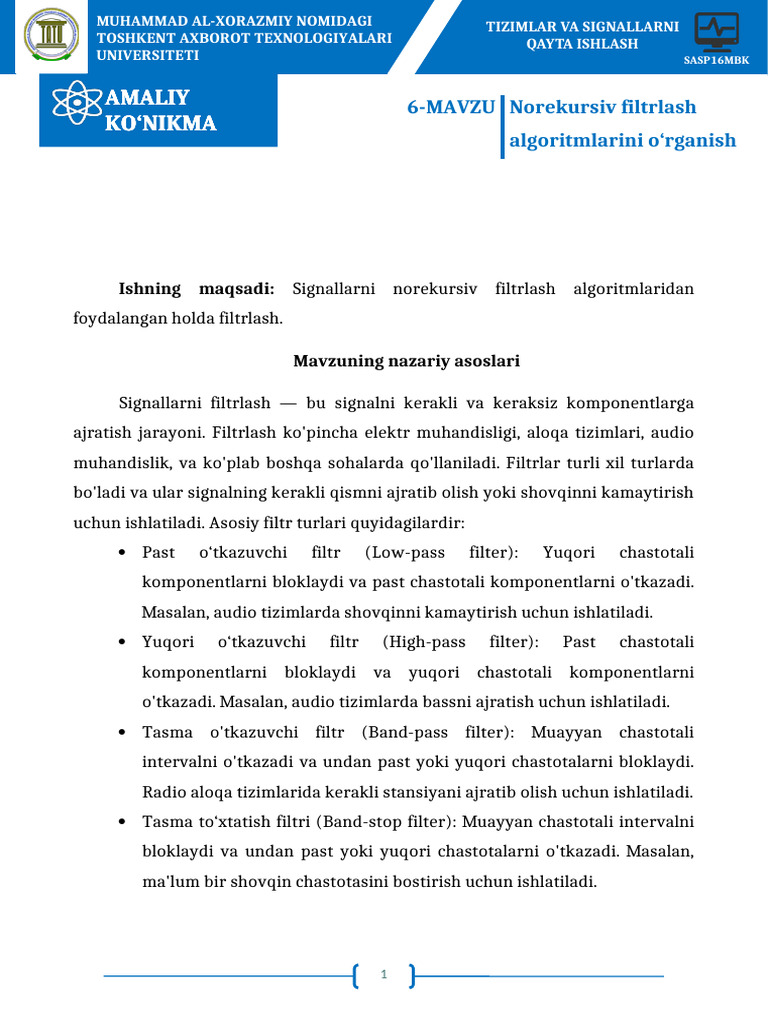 6-amaliy ish (1) | PDF