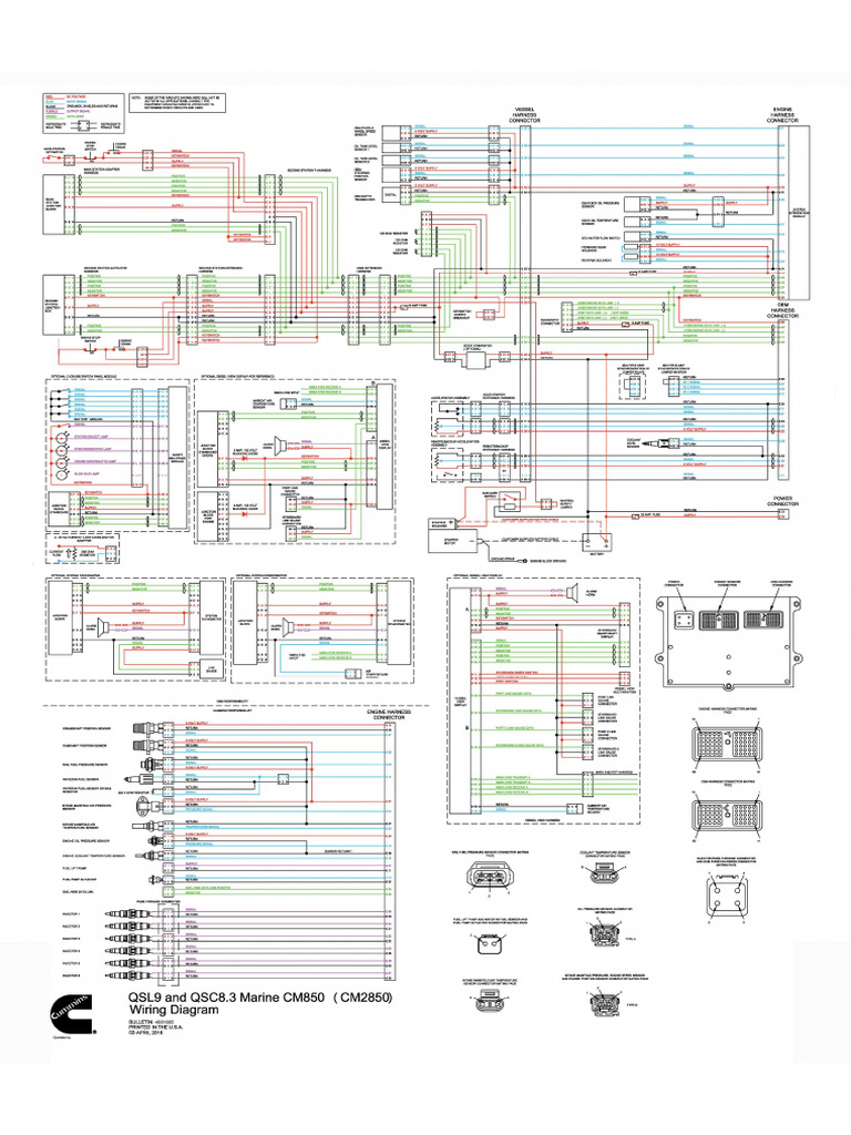 Schematic QSL9 and QSC 83 Marine CM2850 - 240914 - 123956 | PDF
