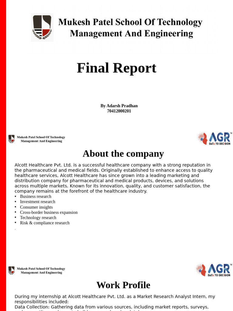 Final Report PPT Sunder Updated | PDF | Marketing | Physician