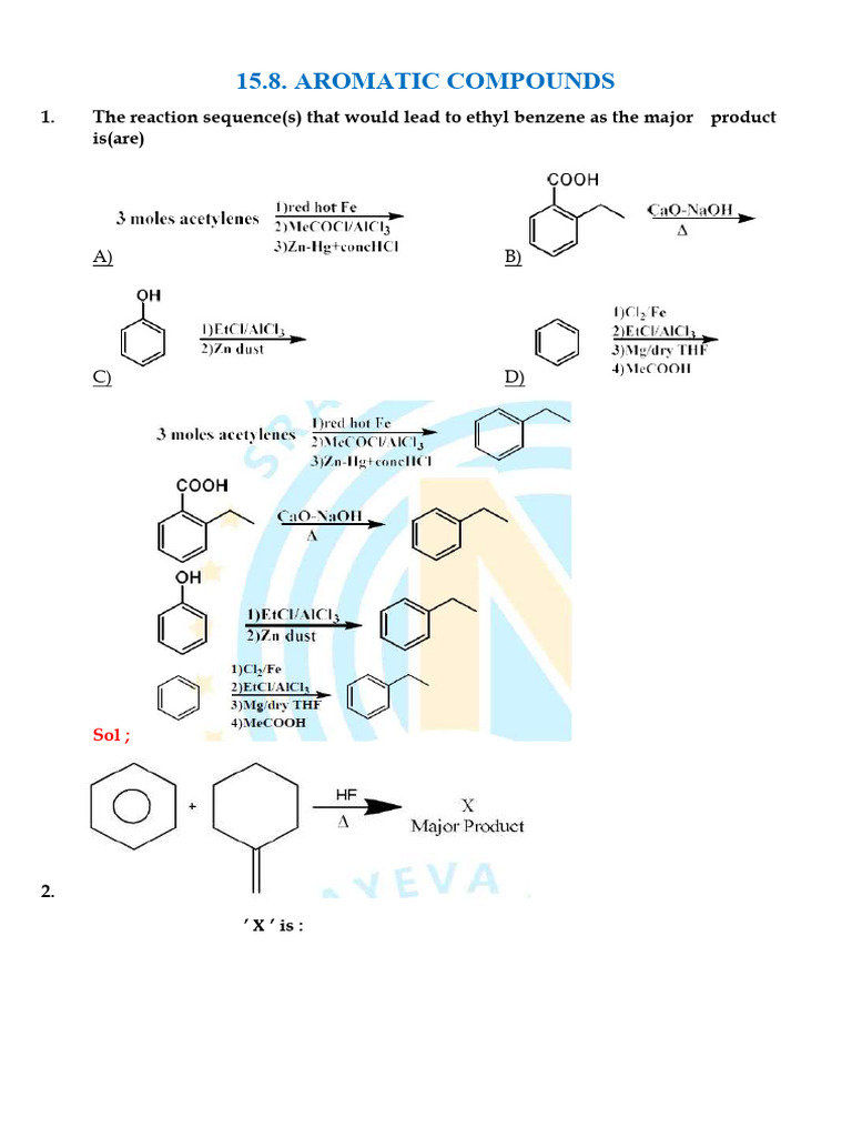 15.8 Aromatic Compounds FFF | PDF | Aromaticity | Chemical Reactions