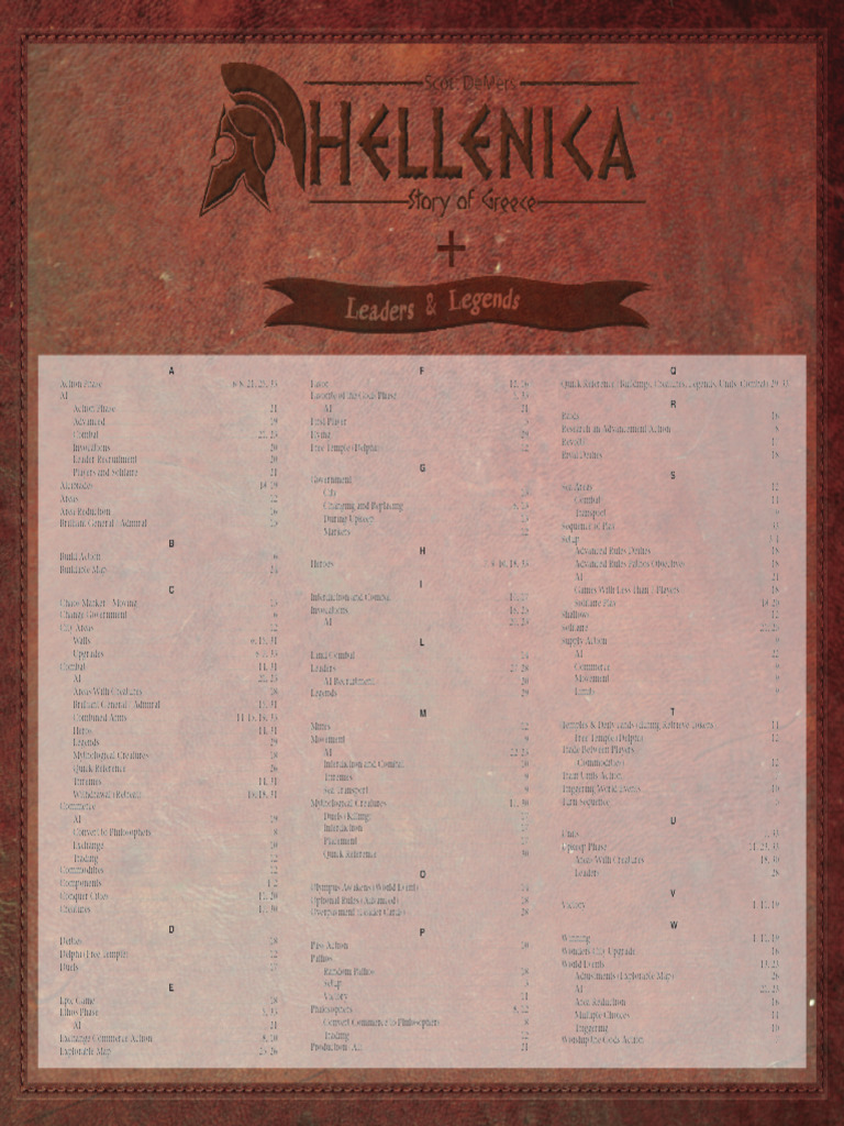 Hellenica Reference Rules | PDF | Ancient Greece