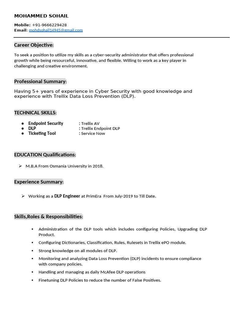 Mohammed Sohail | PDF | Computer Security | Security