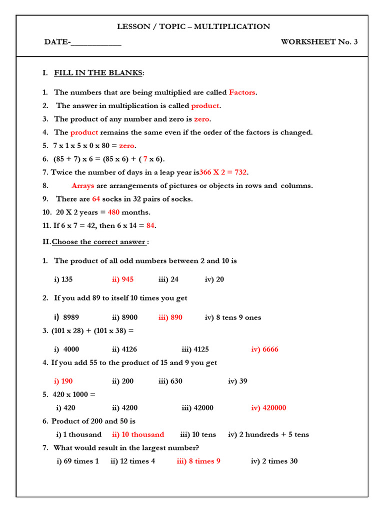 Math Grade4 Multiplication Wb-Ak 2024-25 | PDF | Multiplication | Mathematics