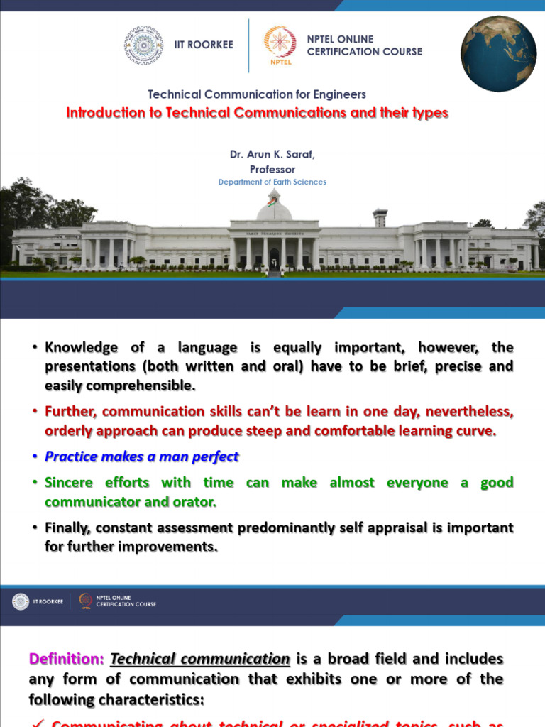 Week-1 Module - 1 Introduction To Technical Communication | PDF ...