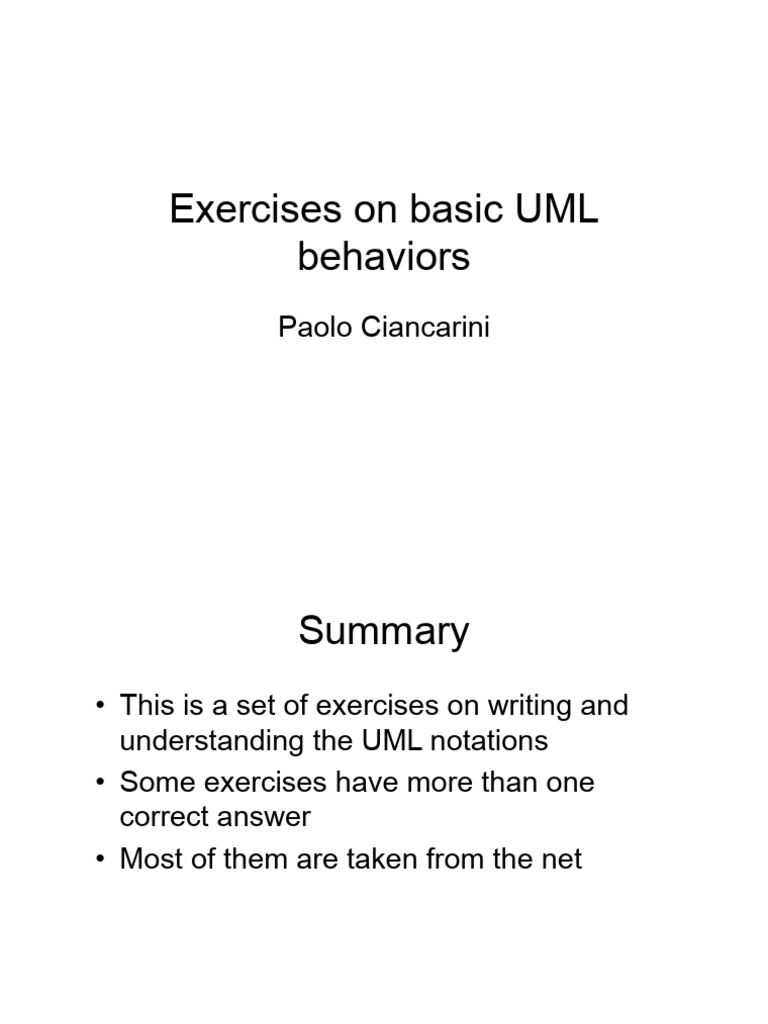 Uml B Pdf Computer Programming Software Engineering