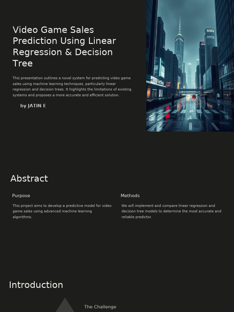 Video Game Sales Prediction Using Linear Regression and Decision Tree ...