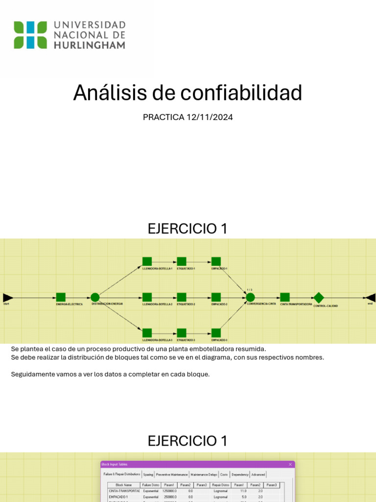 Análisis de Confiabilidad - Practica | PDF | Ingeniería de confiabilidad