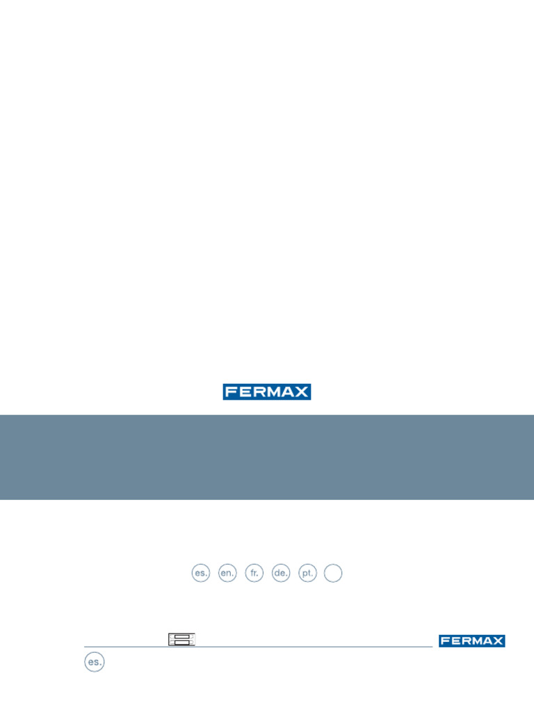 FERMAX 97514 Modulo Pulsadores Skyline 4n V07 17 (Sistema 4+N) | PDF