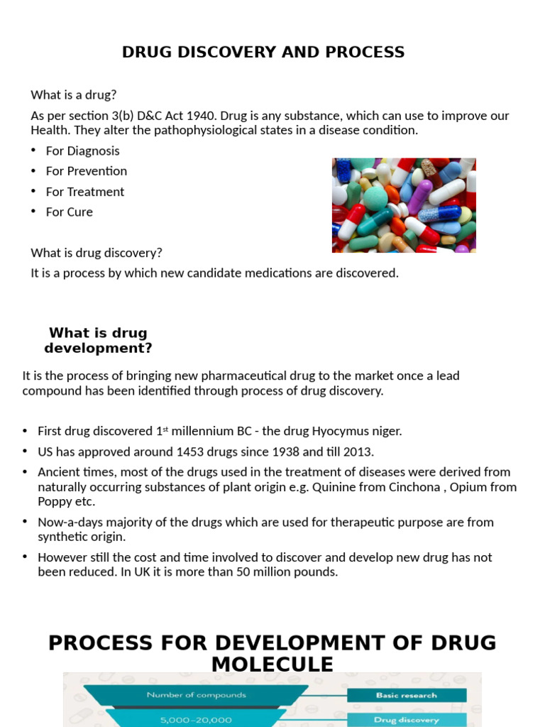 Drug Discovery and Process | PDF