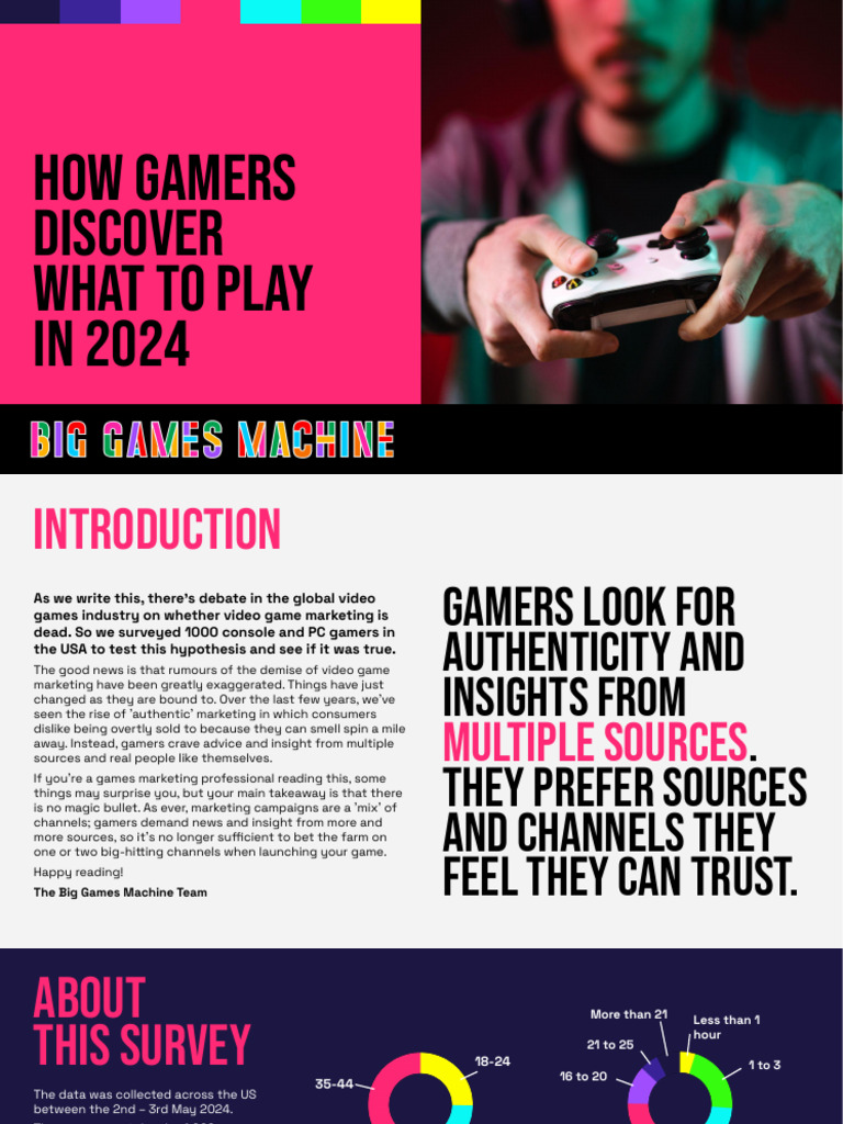 BGM Game Discovery Survey 2024 | PDF | Social Media | Popular Culture ...