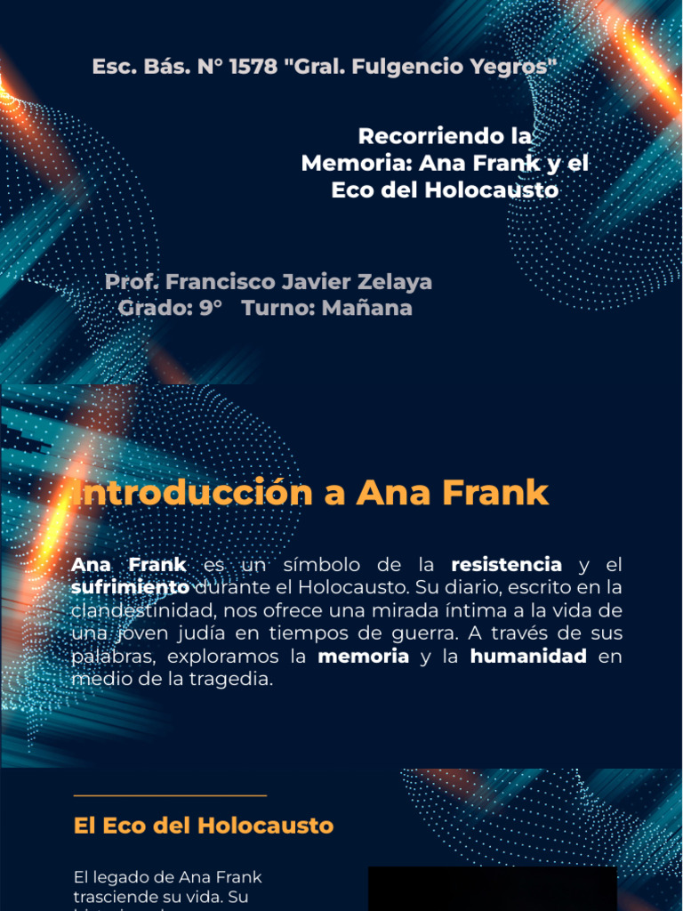 Ana Frank - Clases - 2024 | PDF