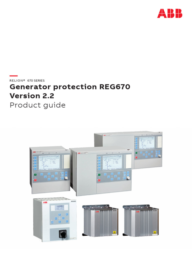 Guide Generator Protection REG670 Version 2.2 | PDF | Electric Generator | Programmable Logic ...