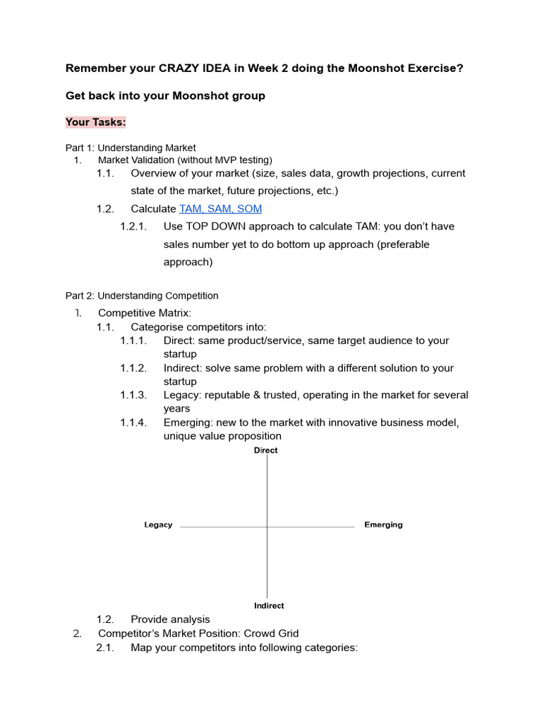 In Class Activity Market Research - Understanding Market & Competition ...