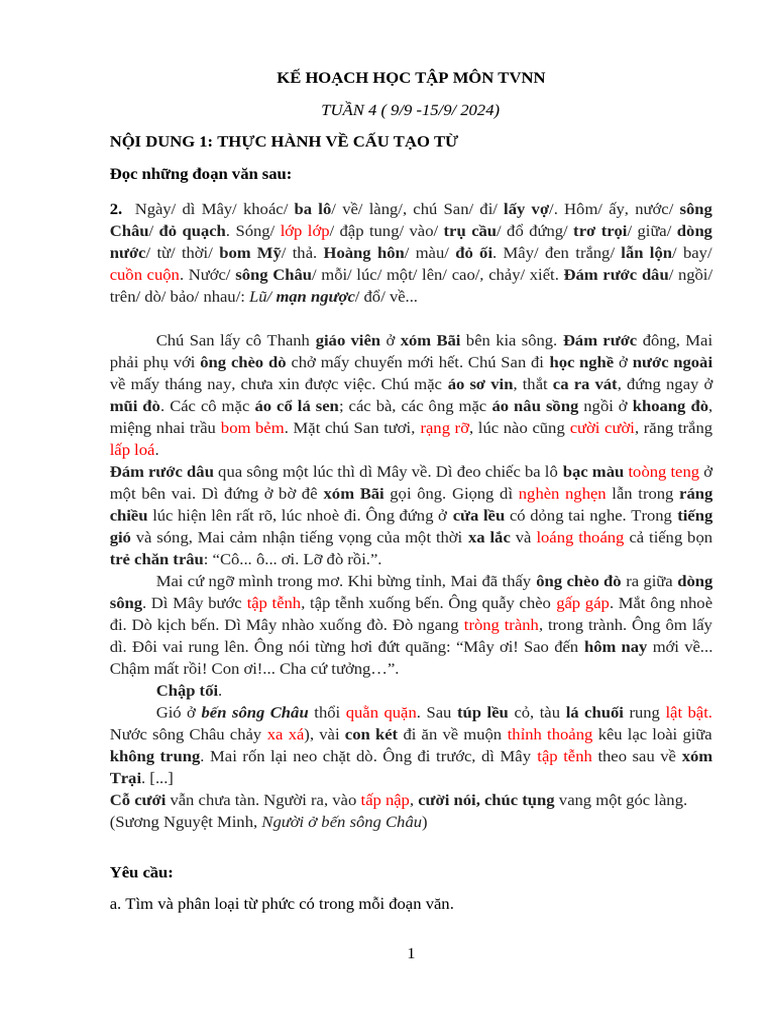 Tuần 3 - Kh Ht Môn Tvnn - Clc k73 | PDF