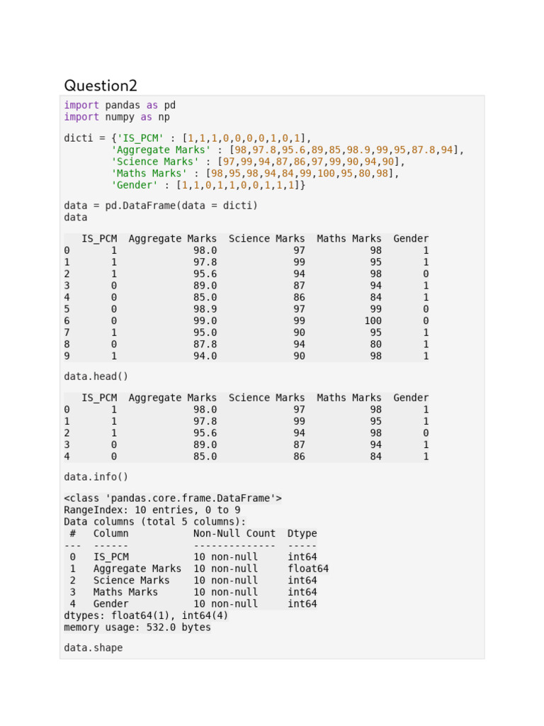 IBA Practical Set A 14th Dec | PDF | Sensitivity And Specificity | Statistical Data Types
