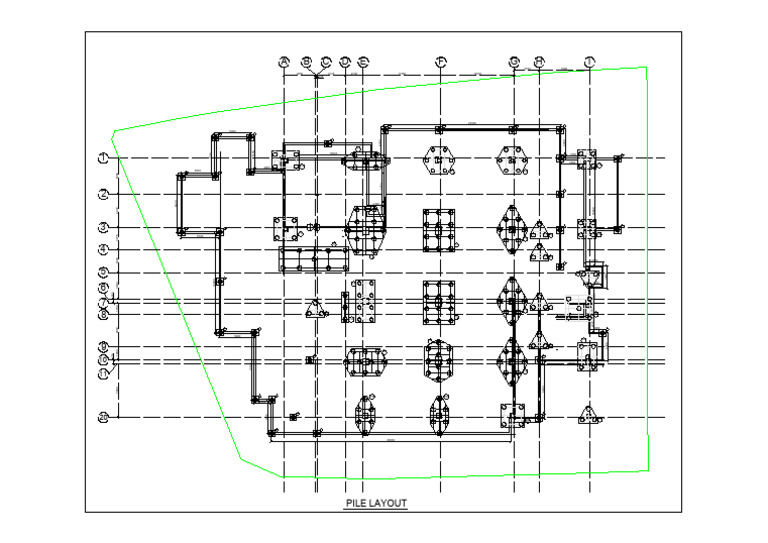 PILE LAYOUT PLAN | PDF