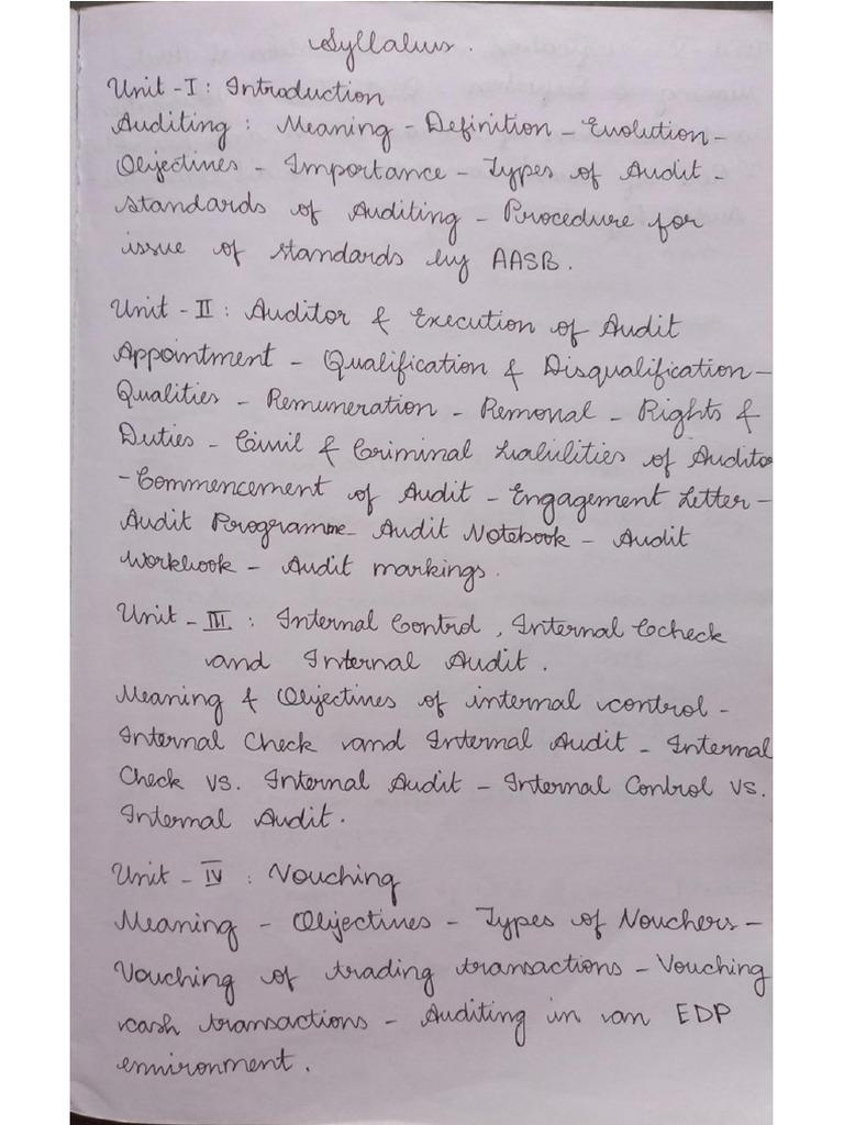 Auditing Notes. | PDF