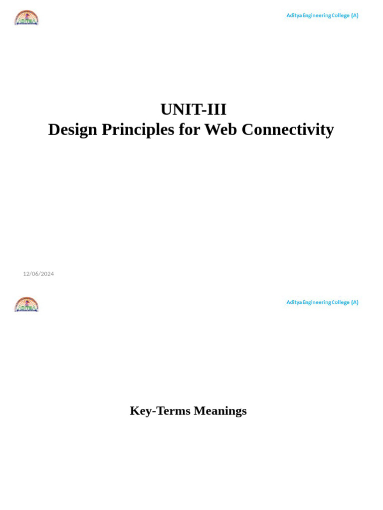 IoT CSE U 3 | PDF | Soap | World Wide Web IoT CSE U 3 | PDF | Soap | World Wide Web
