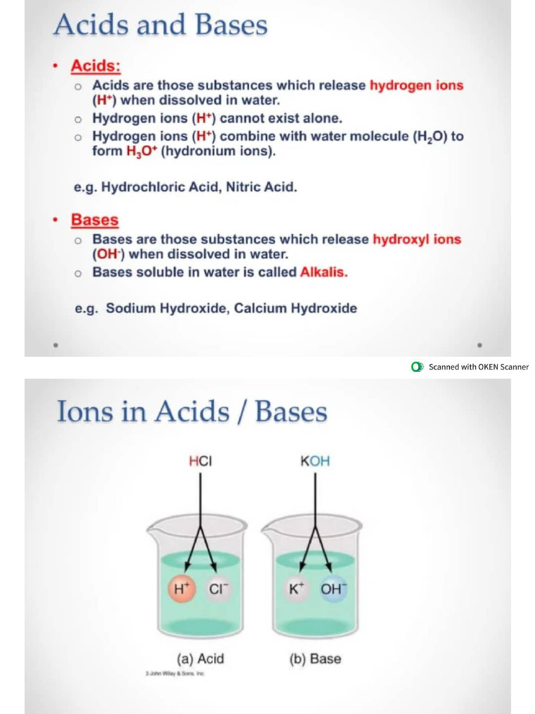 Acids Bases and Salts Full Chapter Notes | PDF