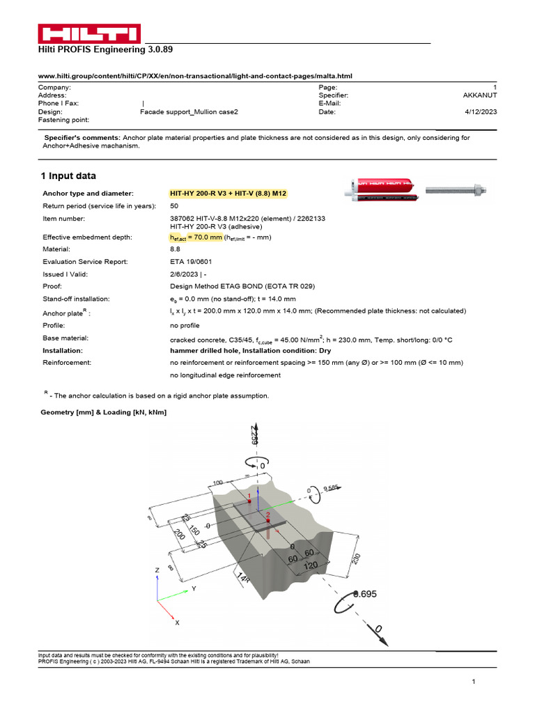 Cal สงนตรวจเงิน Facade Support Mullion Case 7cm | PDF