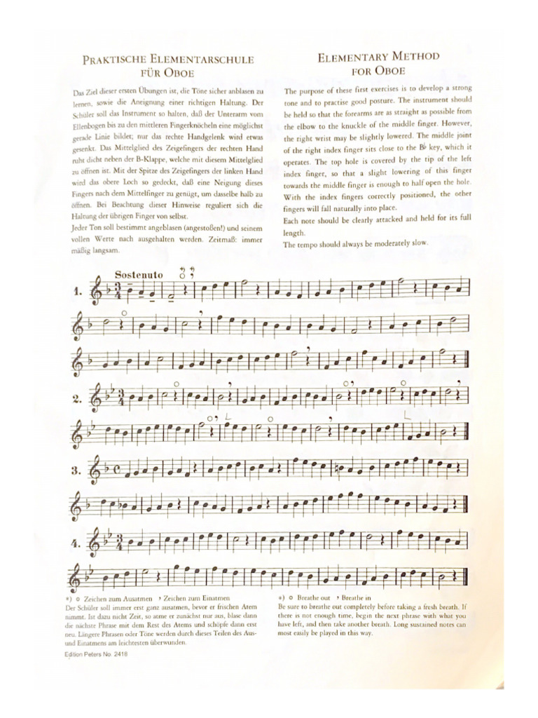 Hinke For Oboe | PDF