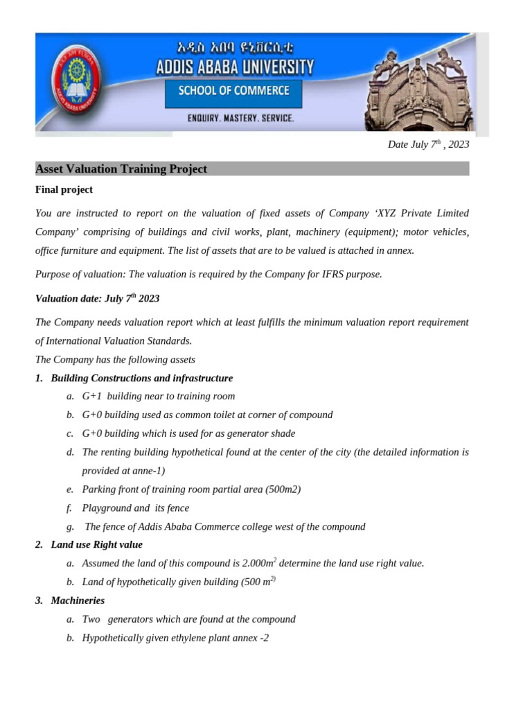 10 Final AAU School of Commerce Injibara | PDF | Real Estate Appraisal ...