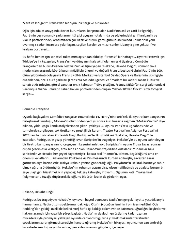 Zarif Ve Kırılgan | PDF