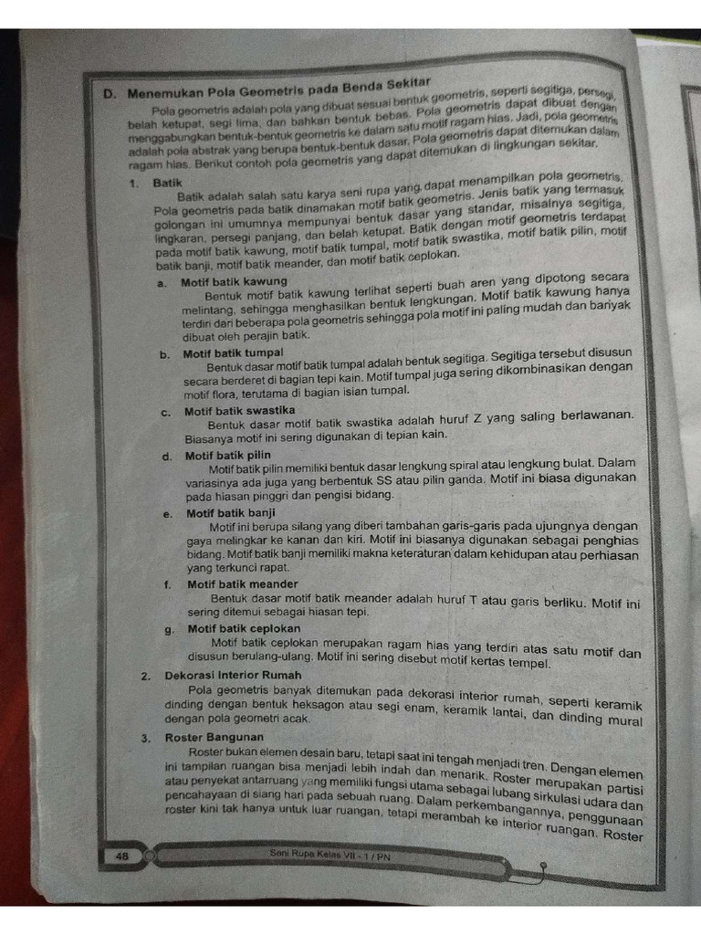Bahan Belajar SBD Vii | PDF