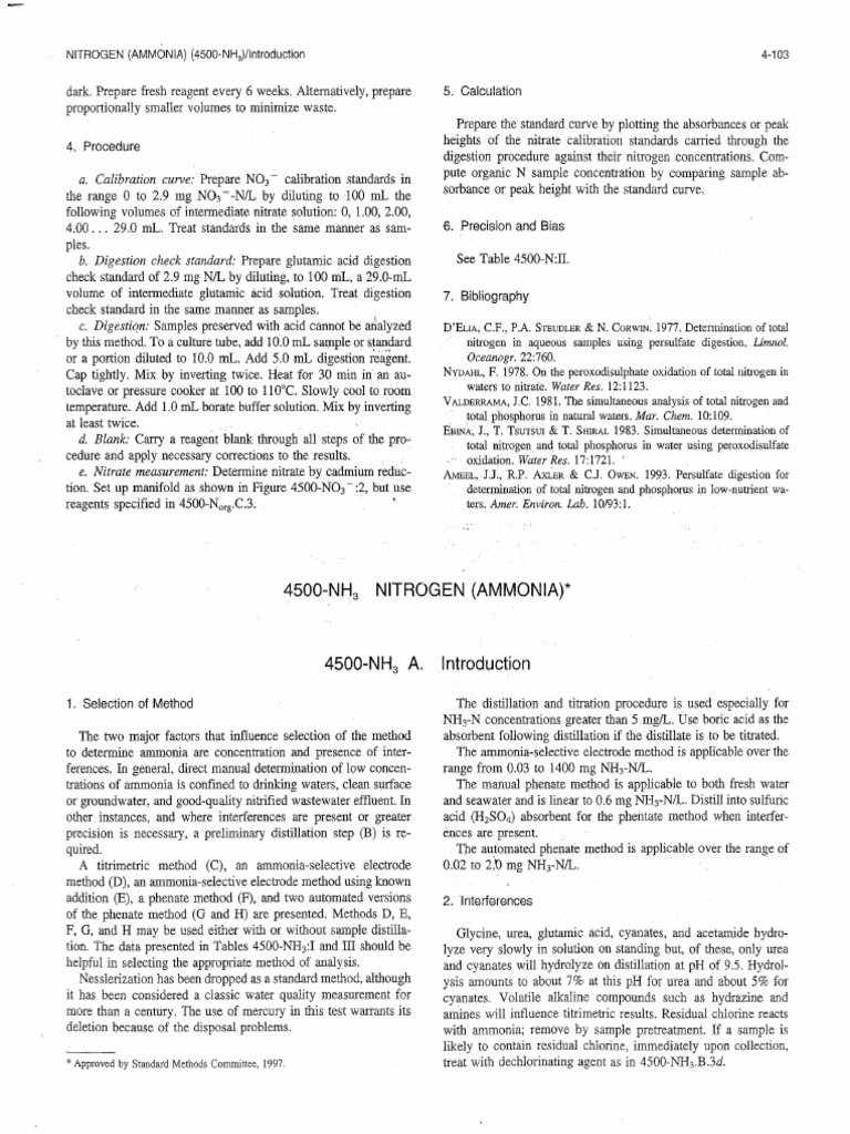 4500 NH3 Ammonia | PDF