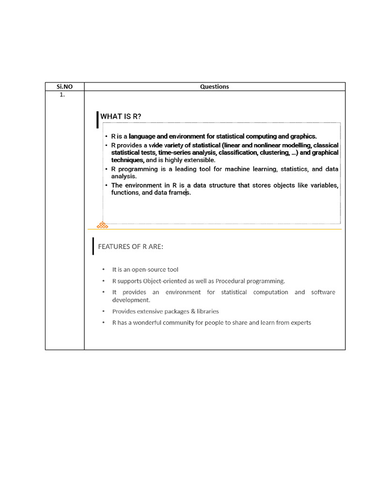 Qbsample Answersr Language Pdf R Programming Language Applied Mathematics