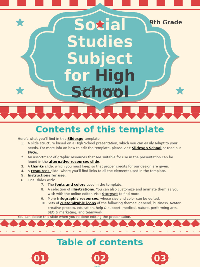 High School US Government Template | PDF | Planets | Planets In Astrology